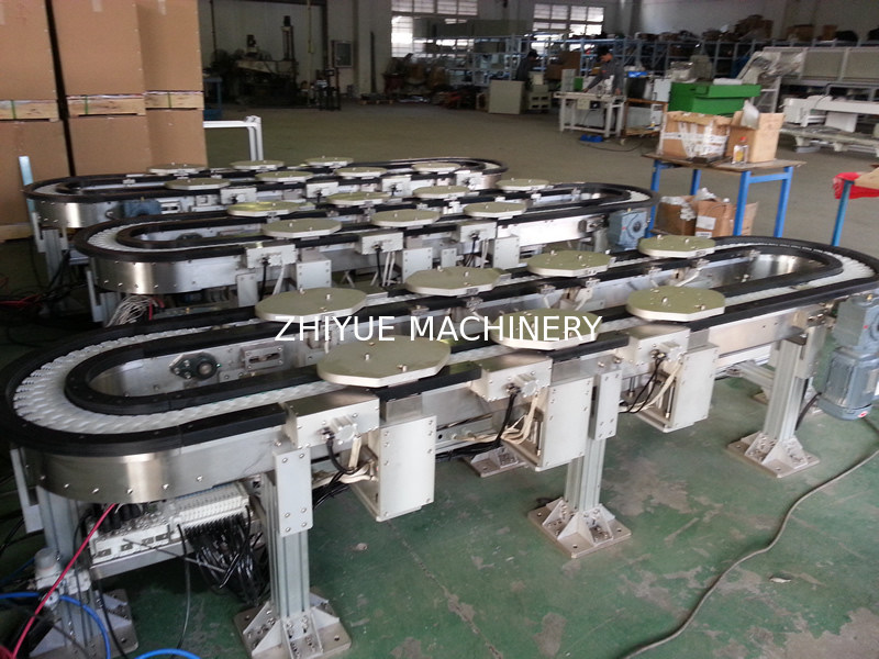 Aluminium flexible modular conveyor systems width 295mm Plain conveyors