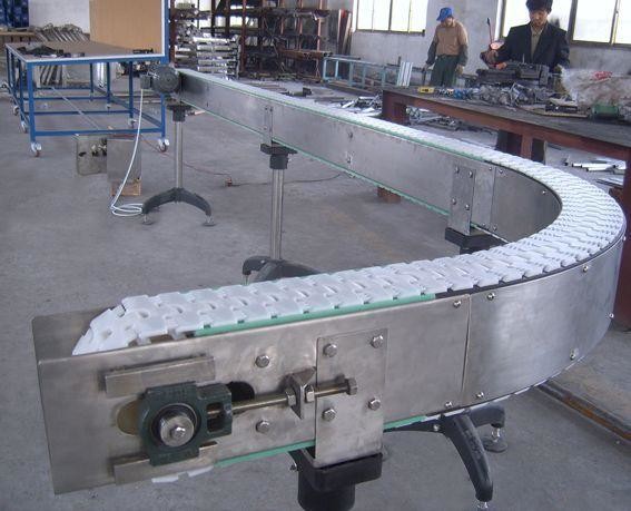 Aluminium flexible modular conveyor systems width 295mm Plain conveyors