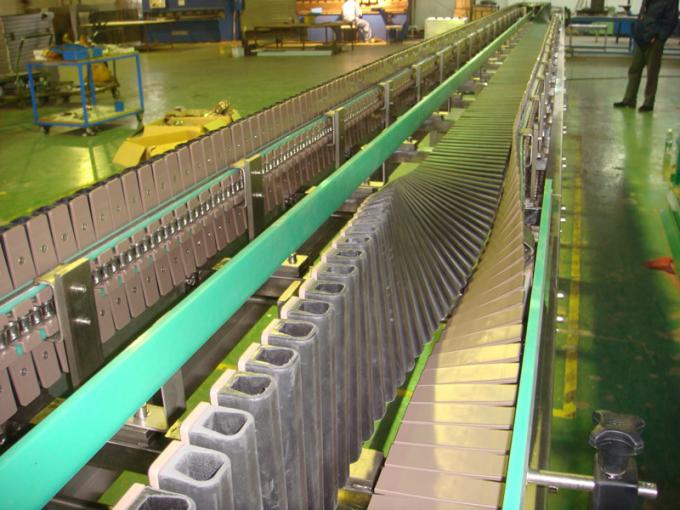 Aluminium flexible modular conveyor systems width 145mm Plain modu ...